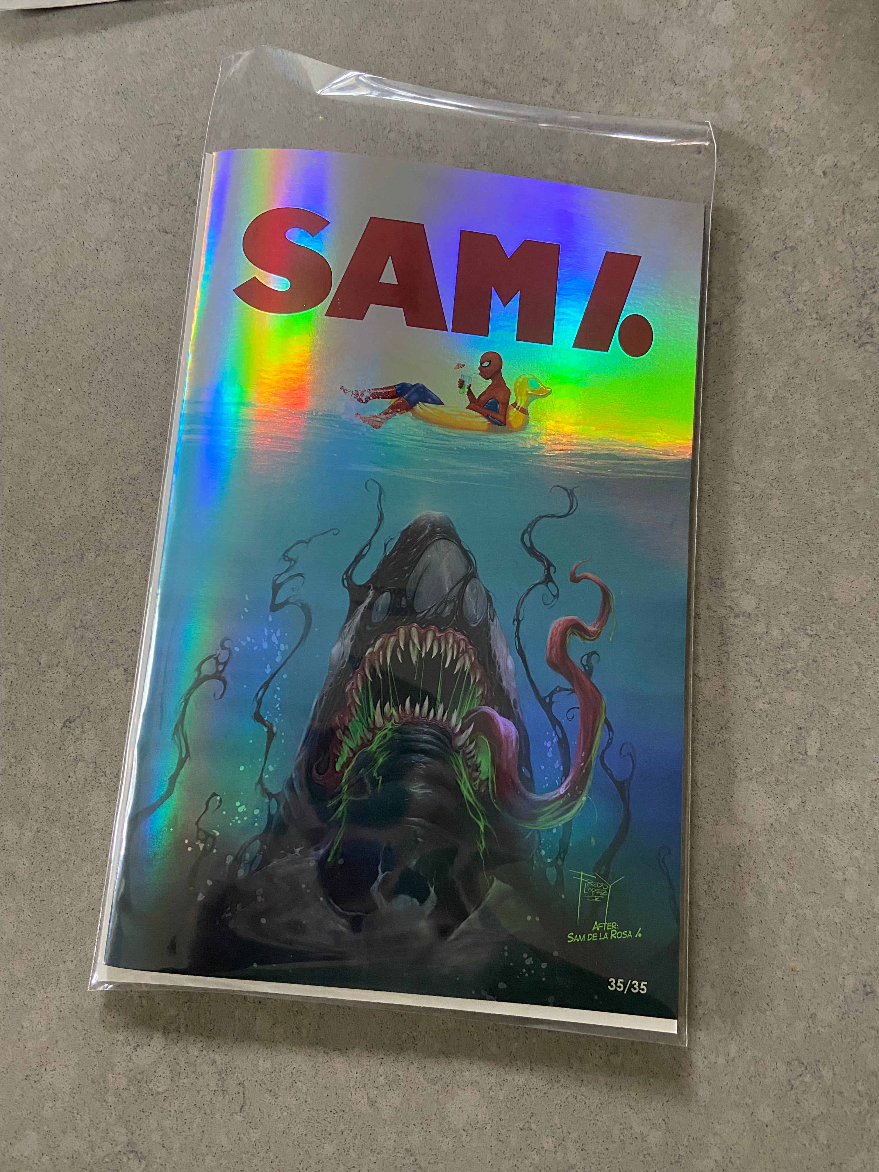 Rhode Island Comic Con Exclusive. 50 Years of Sam. JAWS edition ...